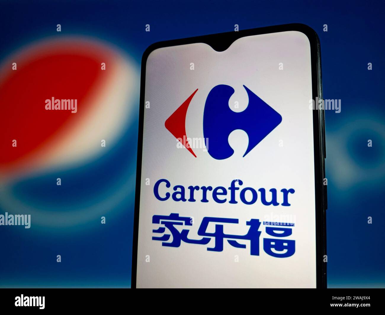 SUQIAN, CHINA - JANUARY 5, 2024 - Pepsi was banned by Carrefour due to ...