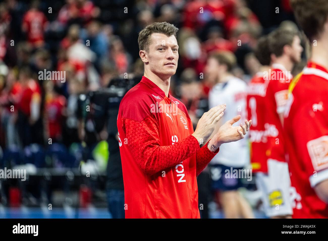 Copenhagen, Denmark. 04th Jan, 2024. Emil Jakobsen (7) of Denmark seen ...