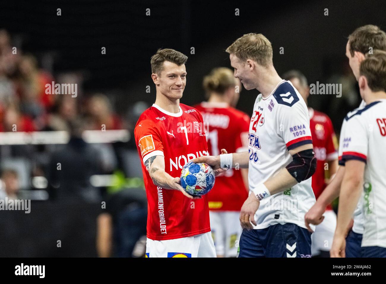 Copenhagen, Denmark. 04th Jan, 2024. Emil Jakobsen (7) of Denmark seen ...