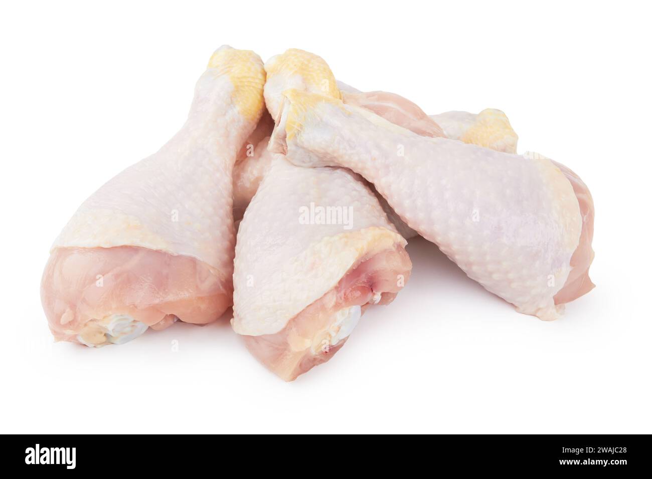 Chicken legs isolated on a white background Stock Photo - Alamy