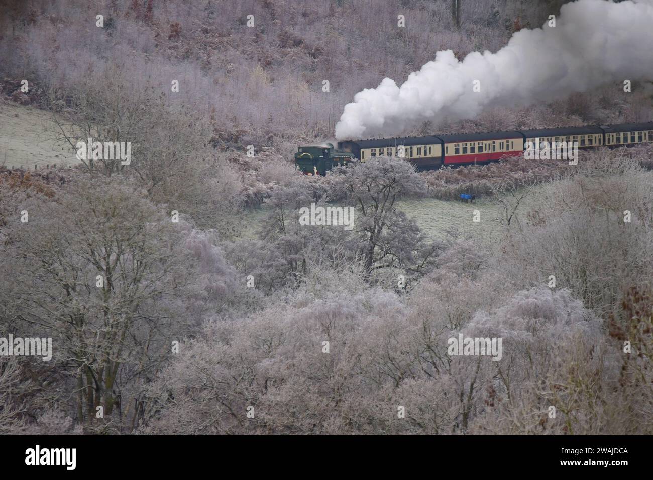 Newly restored GWR pannier tank 7754 pulling a Santa special Christmas ...