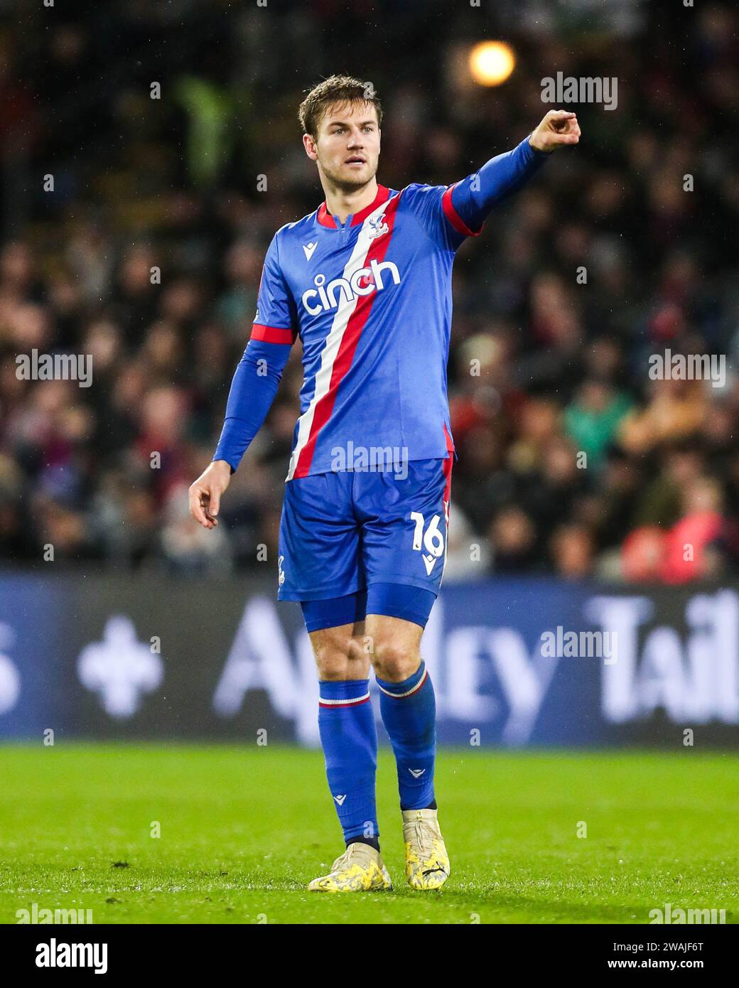 Crystal Palace's Joachim Andersen in action during the Crystal Palace ...