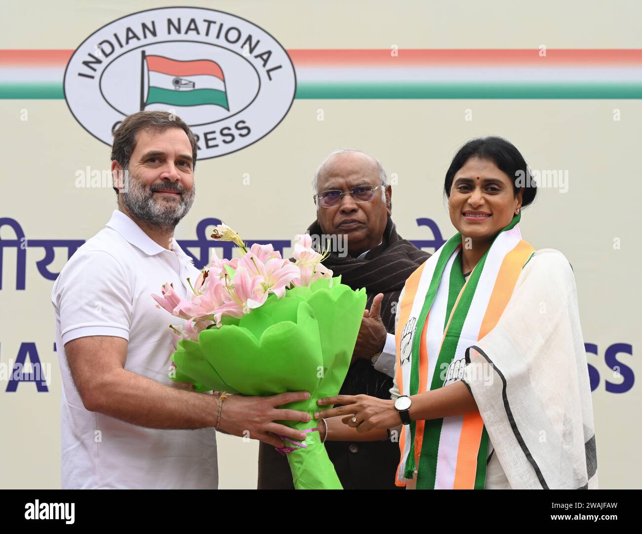 India. 04th Jan, 2024. NEW DELHI, INDIA - JANUARY 4: YS Sharmila ...