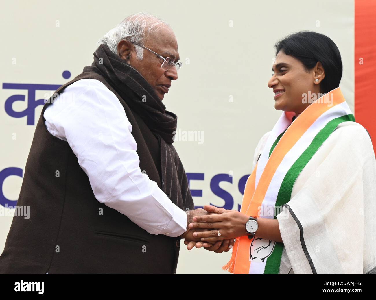 India. 04th Jan, 2024. NEW DELHI, INDIA - JANUARY 4: YS Sharmila ...