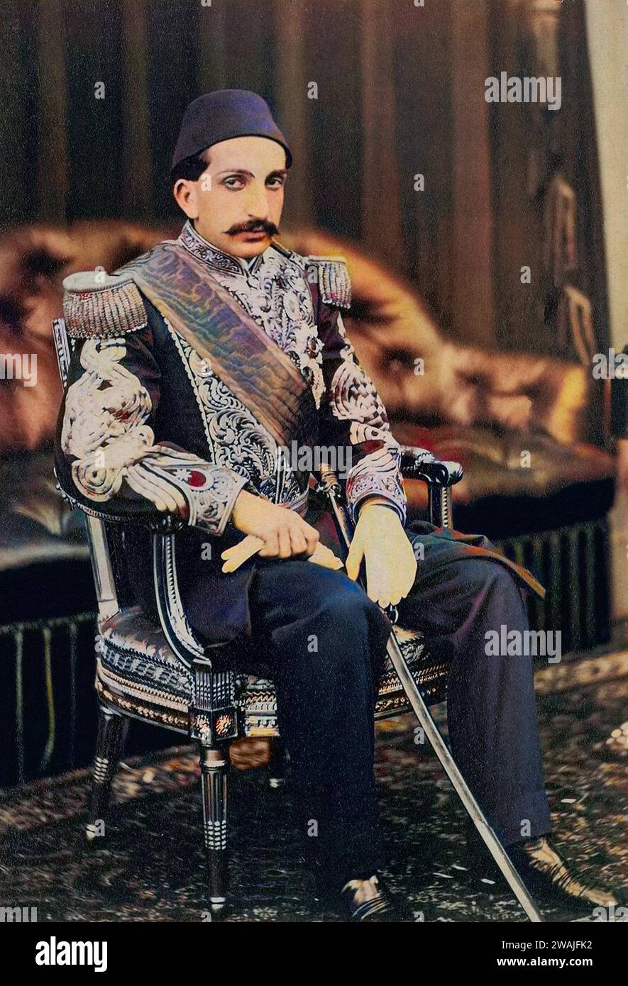 Shahzade Abdulhamid II (1842-1918), probably on Balmoral Castle in 1867 ...