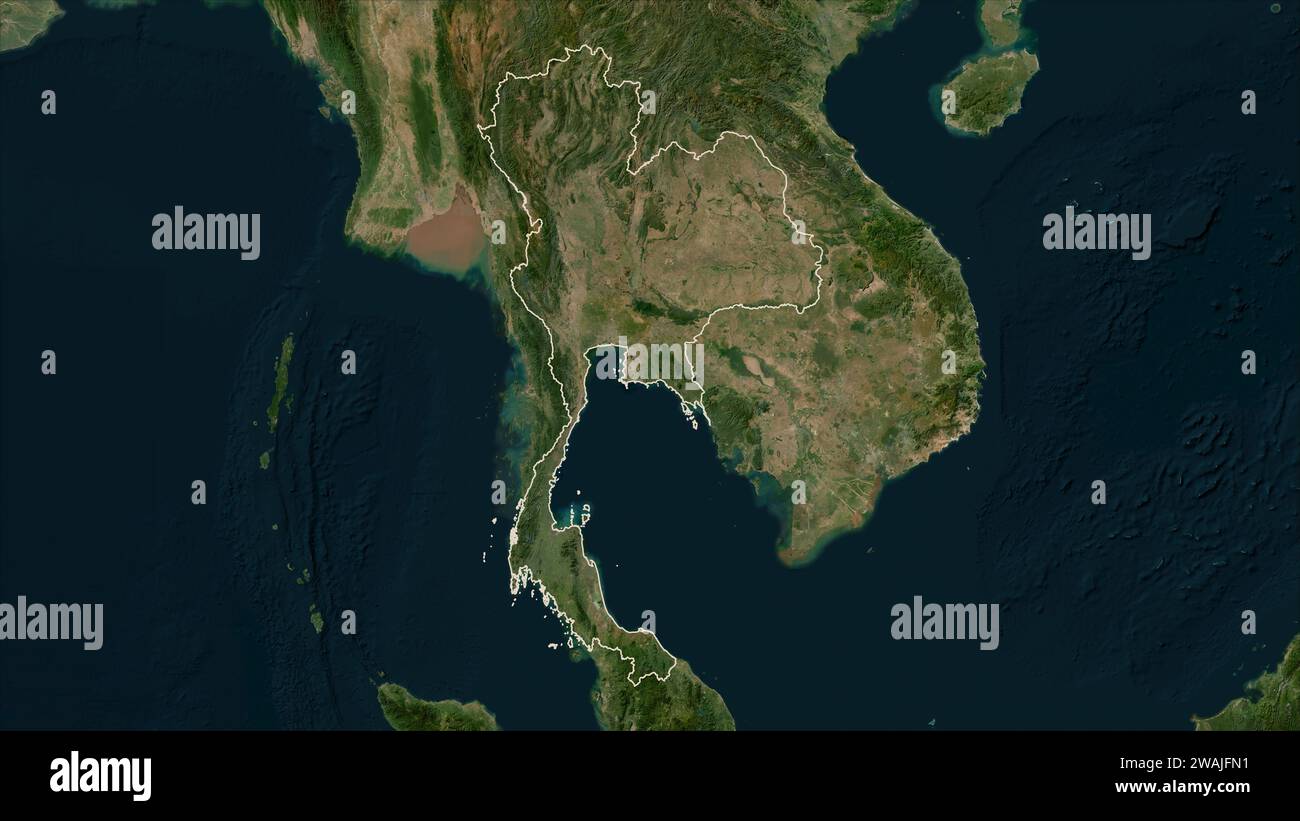 Map satellite geography thailand hi-res stock photography and images ...