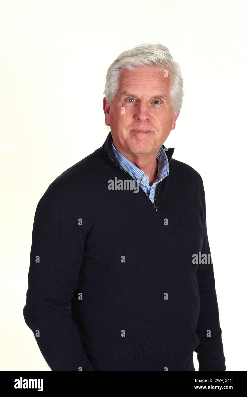 Steve Rider TV Presenter Stock Photo - Alamy