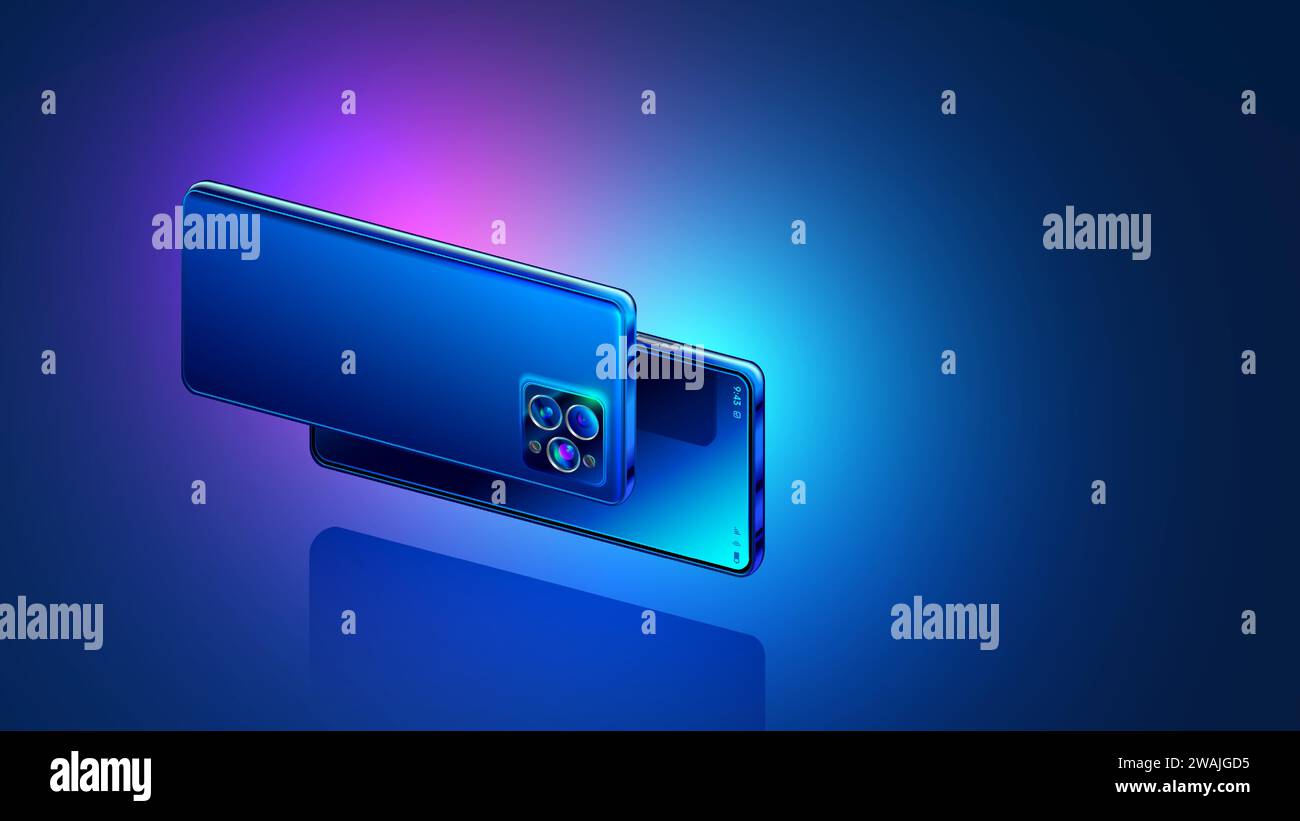 Two phone in back Stock Vector Images - Alamy