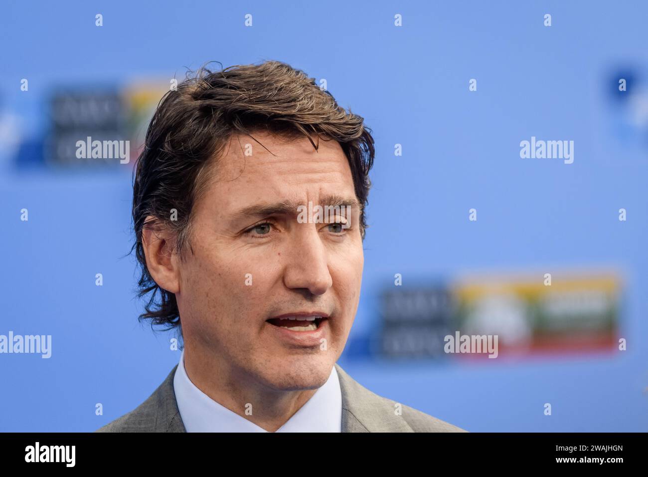 VILNIUS, LITHUANIA. 11th July 2023. Justin Trudeau, Prime Minister of ... VILNIUS, LITHUANIA. 11th July 2023. Justin Trudeau, Prime Minister of ...
