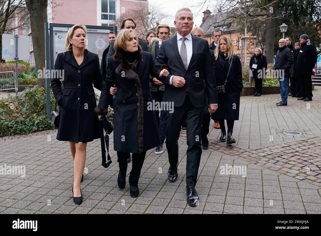 Offenburg, Germany. 05th Jan, 2024. The family with Christine Strobl (l ...