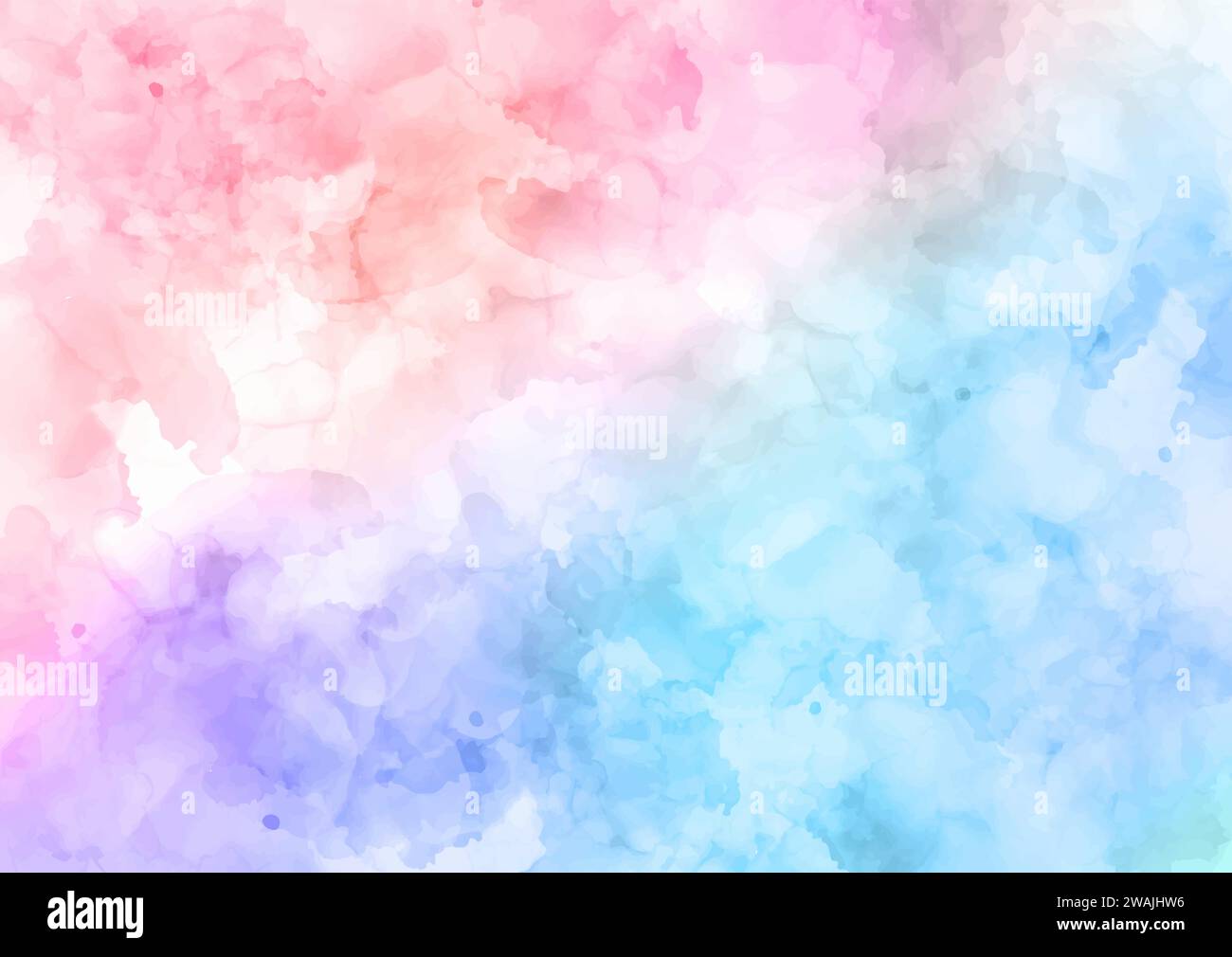 Rainbow coloured hand painted watercolour background design Stock ...