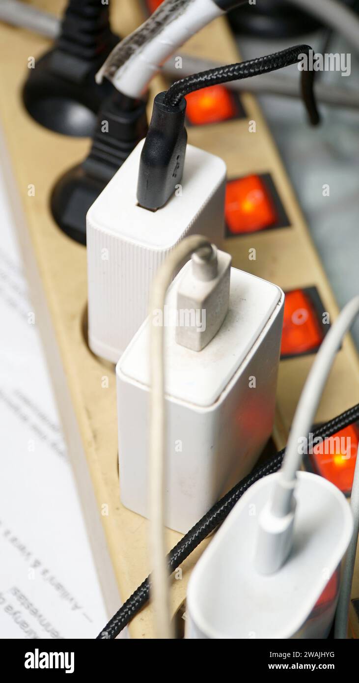 electricity, AC power plugs and sockets Stock Photo - Alamy