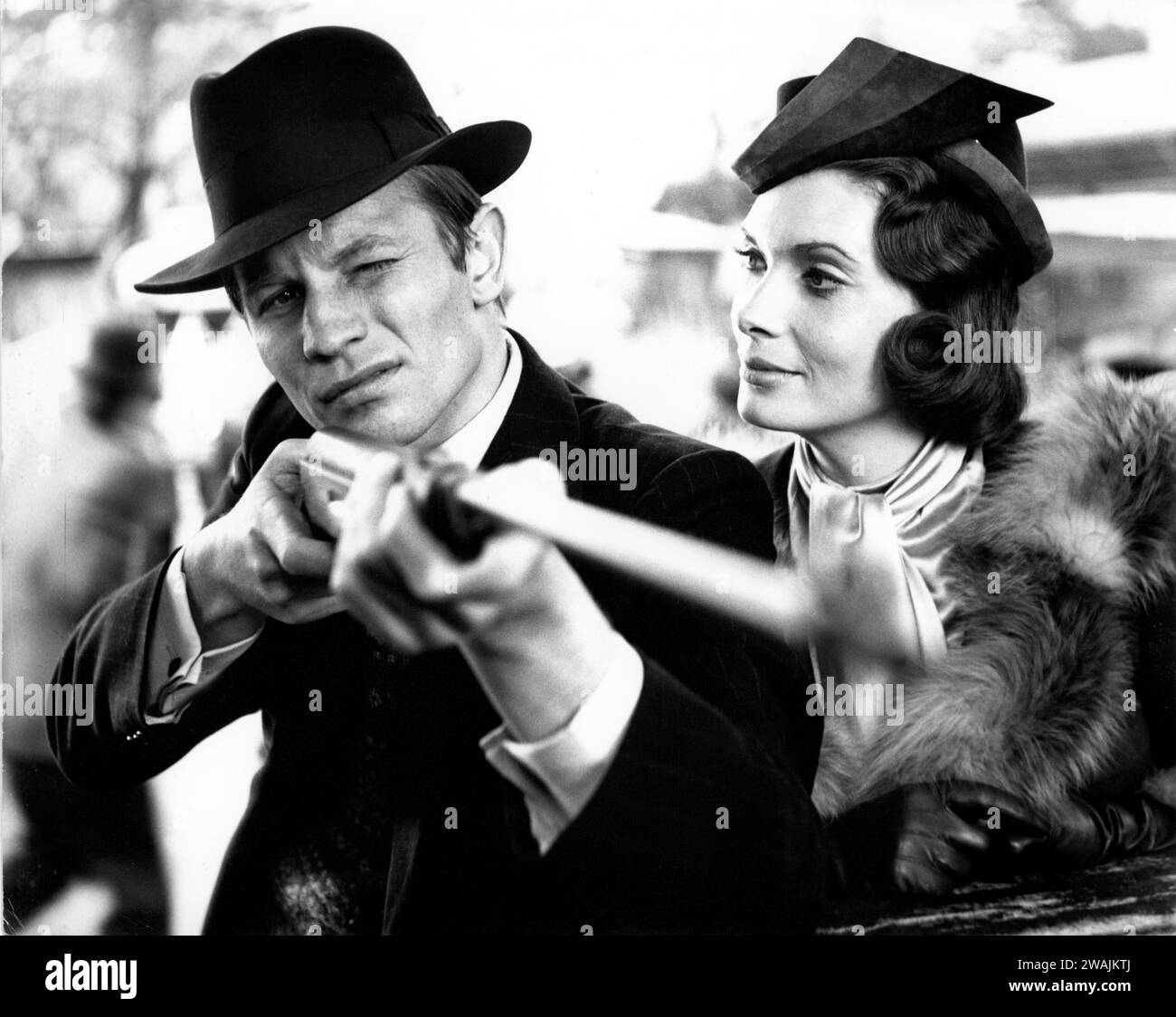 MICHAEL YORK and HILDEGARDE NEIL in ENGLAND MADE ME 1973 director PETER ...