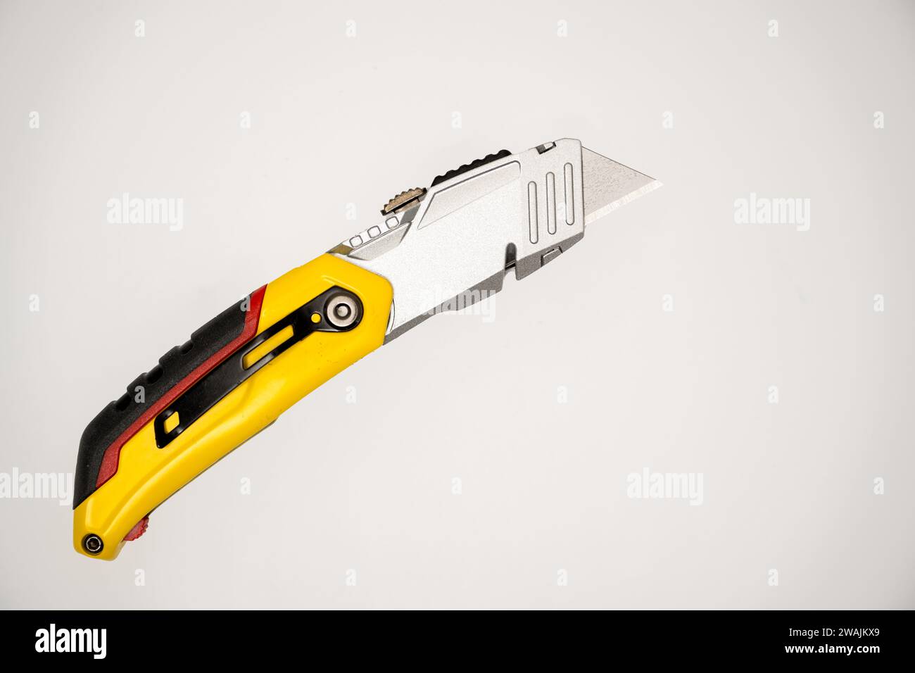 yellow, handled retractable blade folding and locking craft box cutter ...