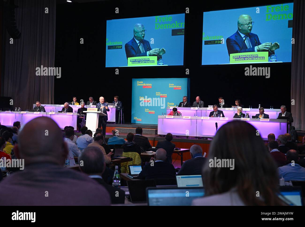 Fellbach, Germany. 05th Jan, 2024. Michael Theurer, state chairman of ...