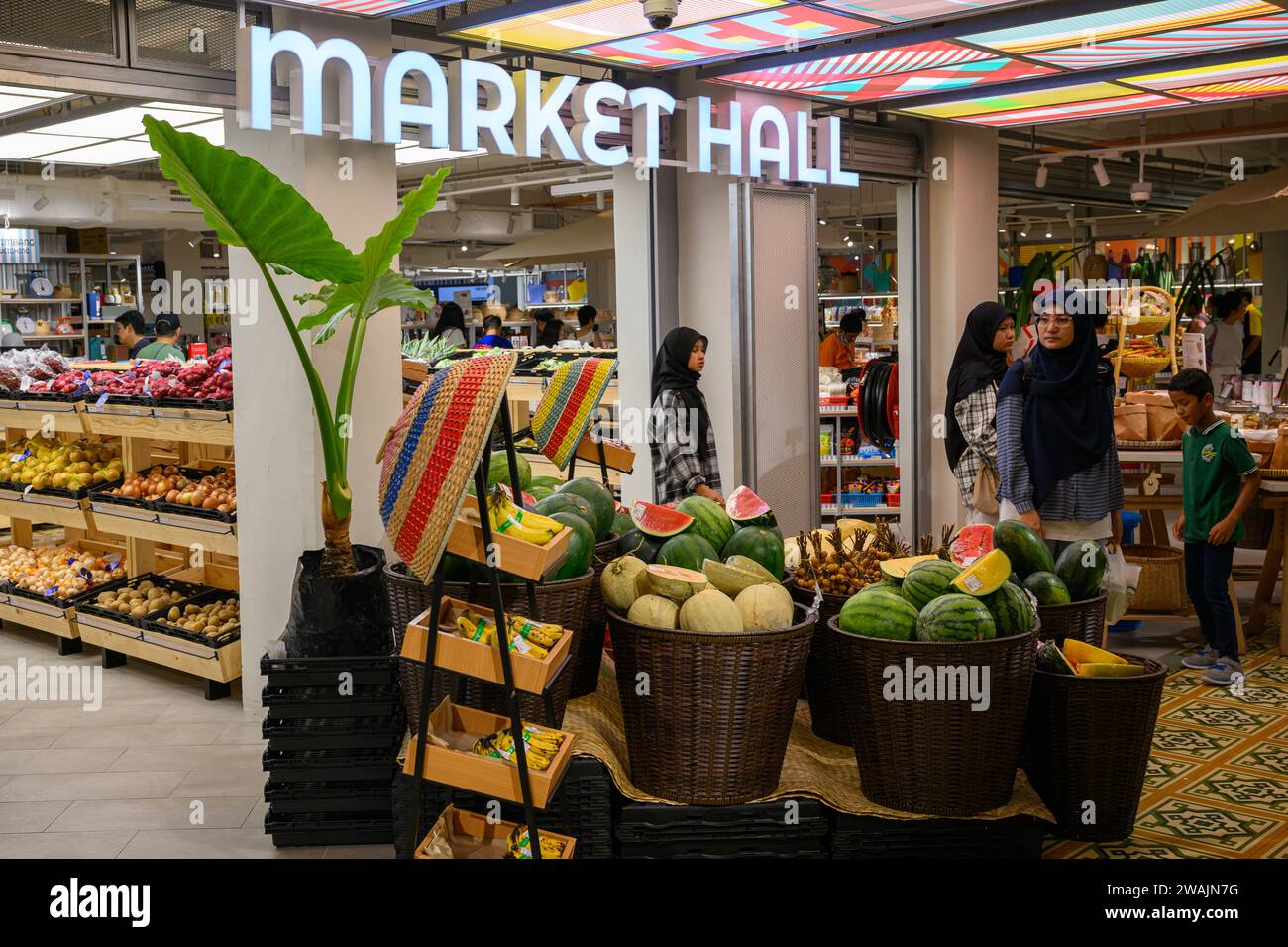 Pasar Besar Market Hall entrance at The Central Market, Kuala Lumpur ...