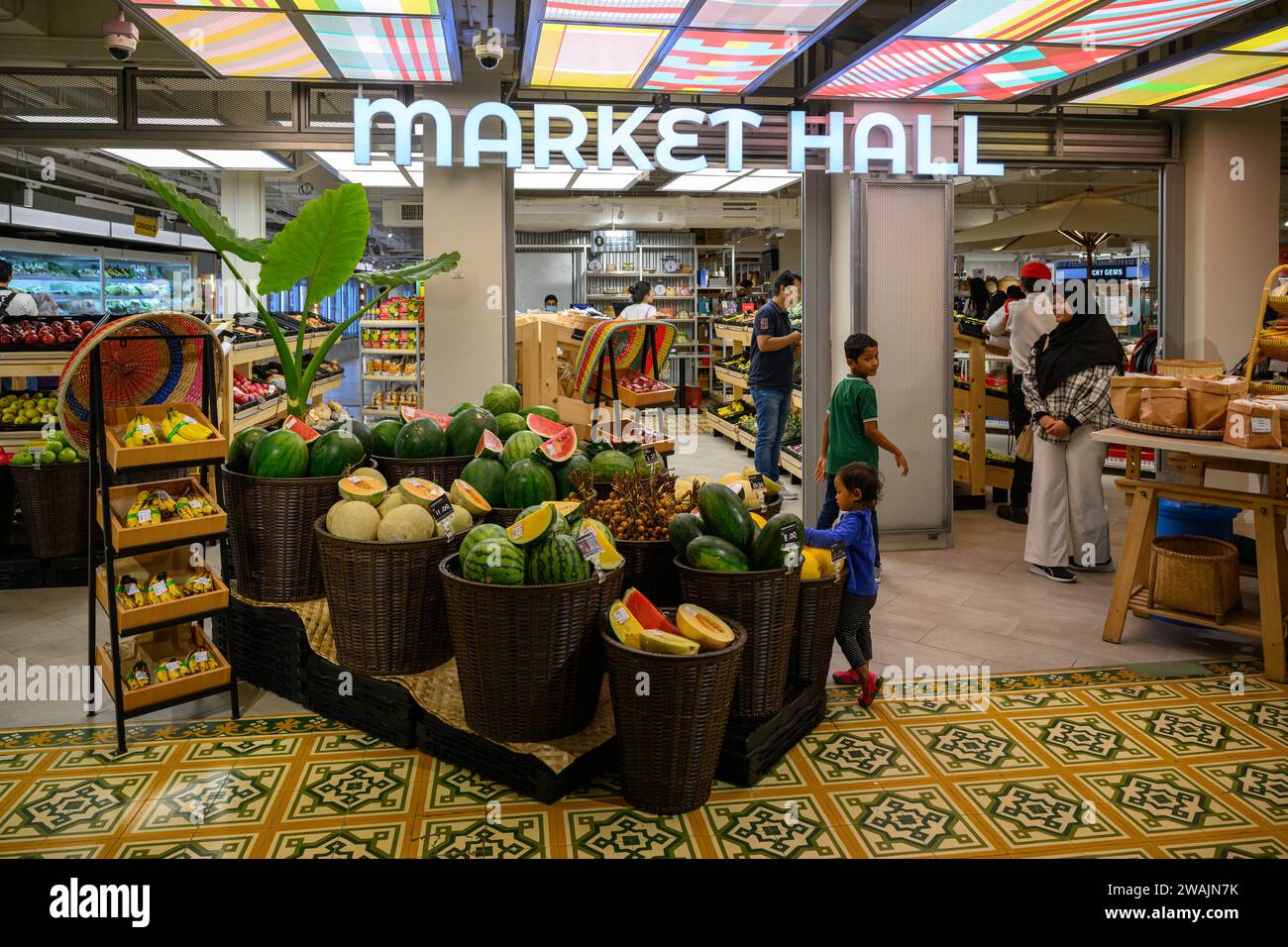 Pasar Besar Market Hall entrance at The Central Market, Kuala Lumpur ...