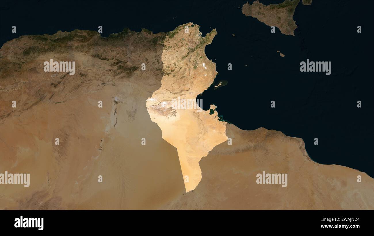 Tunis map satellite geography hi-res stock photography and images - Alamy