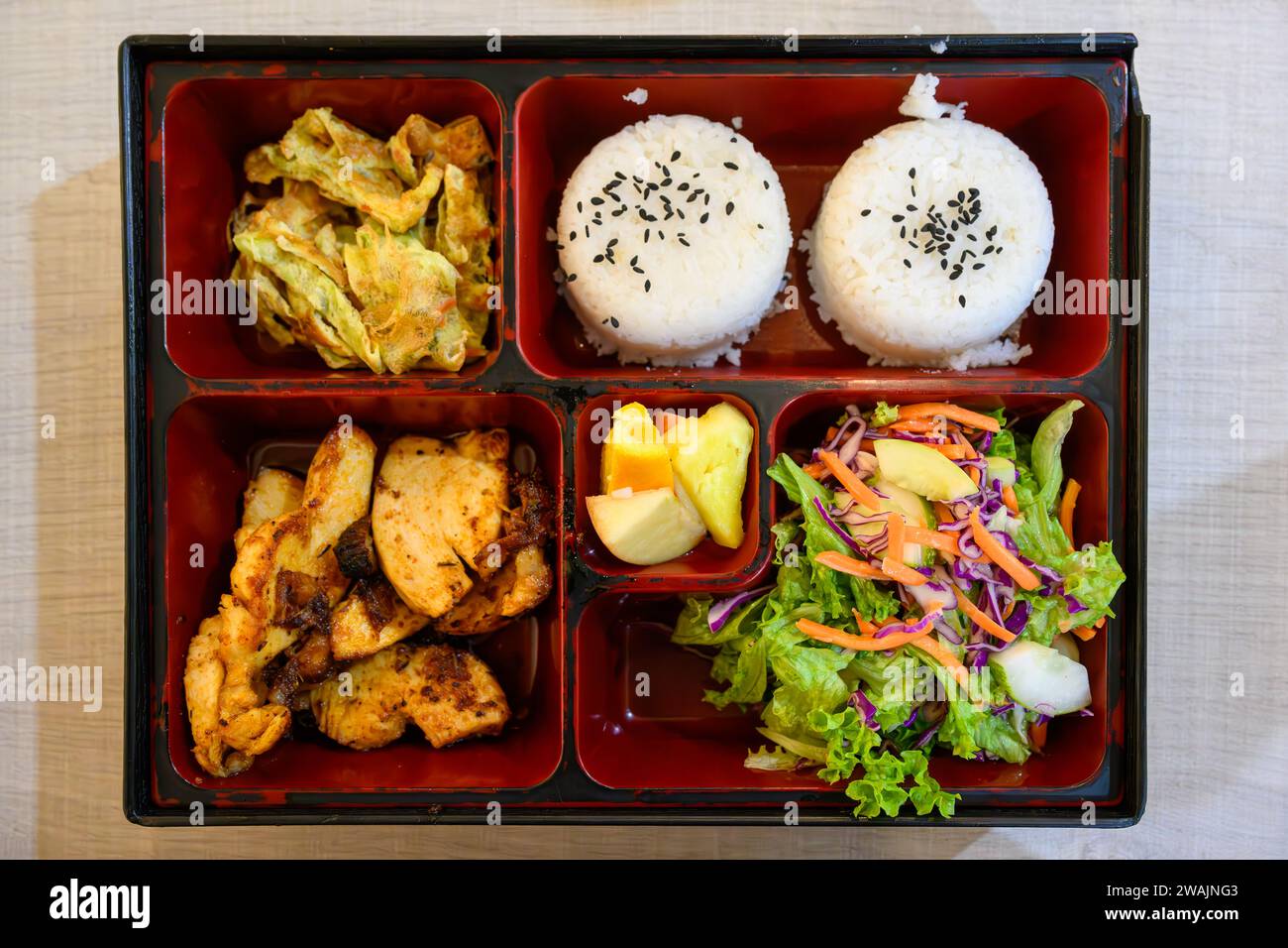 Cajun chicken bento box hi-res stock photography and images - Alamy