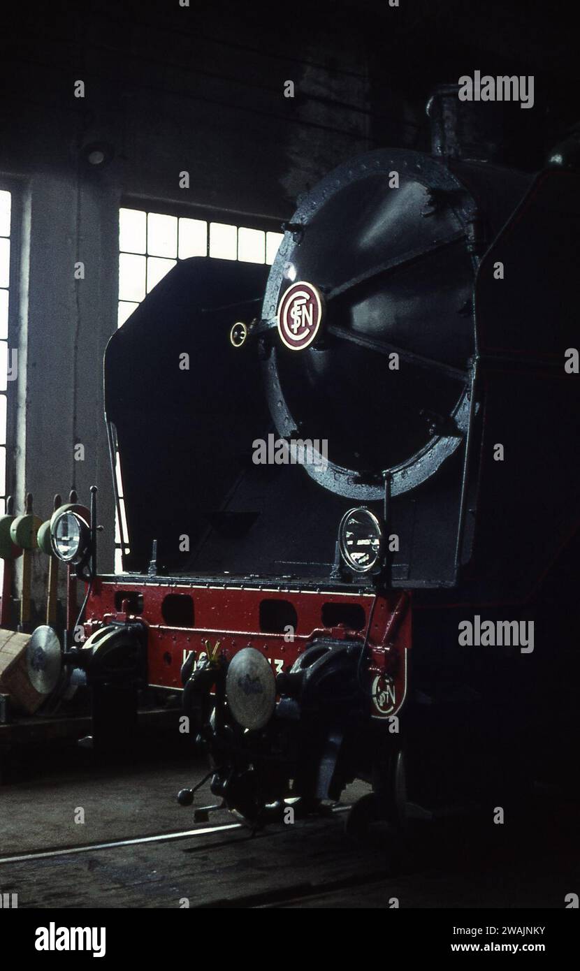 Photographimg steam engines at work in France/West Germany June/July ...