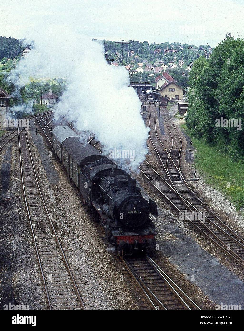 Photographimg steam engines at work in France/West Germany June/July ...