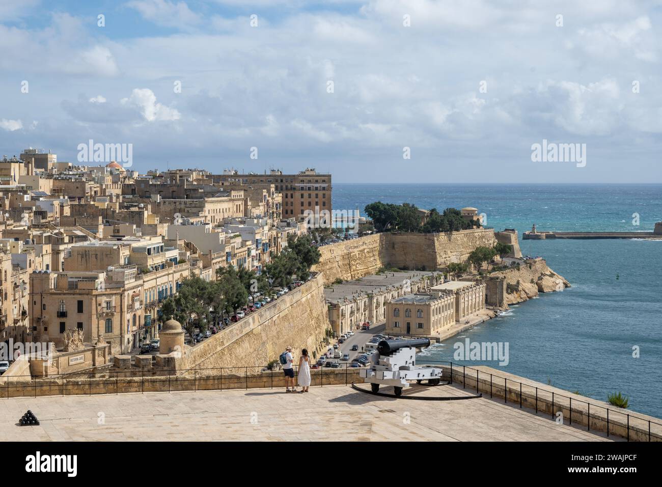 Valletta Malta September 07 2023 The Saluting BatteryValletta,Malta ...