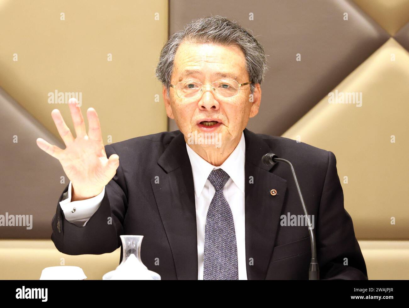 Tokyo, Japan. 5th Jan, 2024. Japan's business leaders group Japan ...