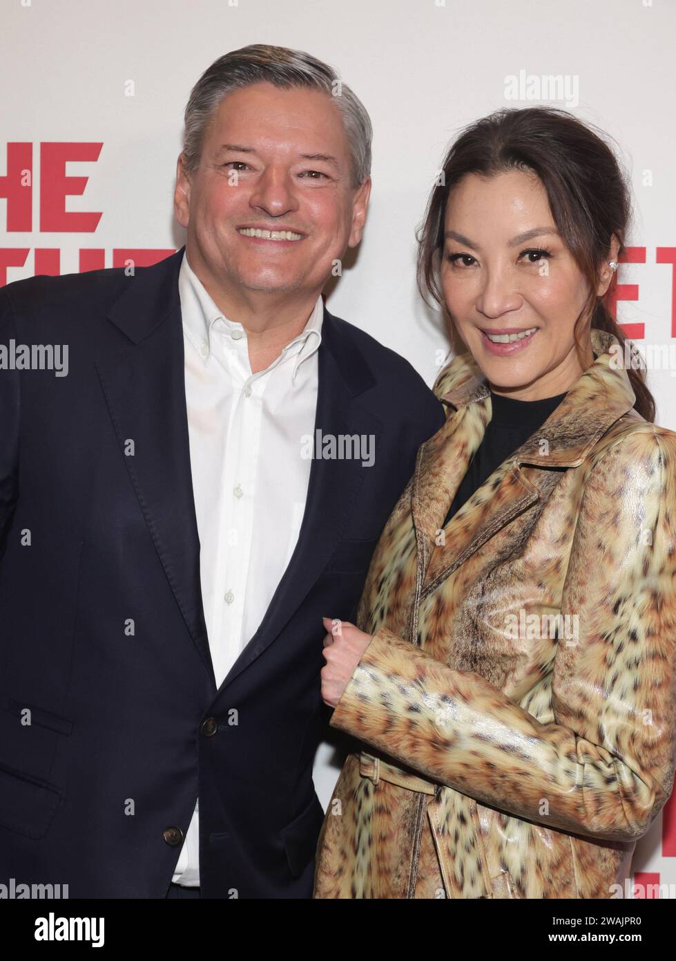 Los Angeles, Ca. 4th Jan, 2024. Ted Sarandos, Michelle Yeoh at the ...