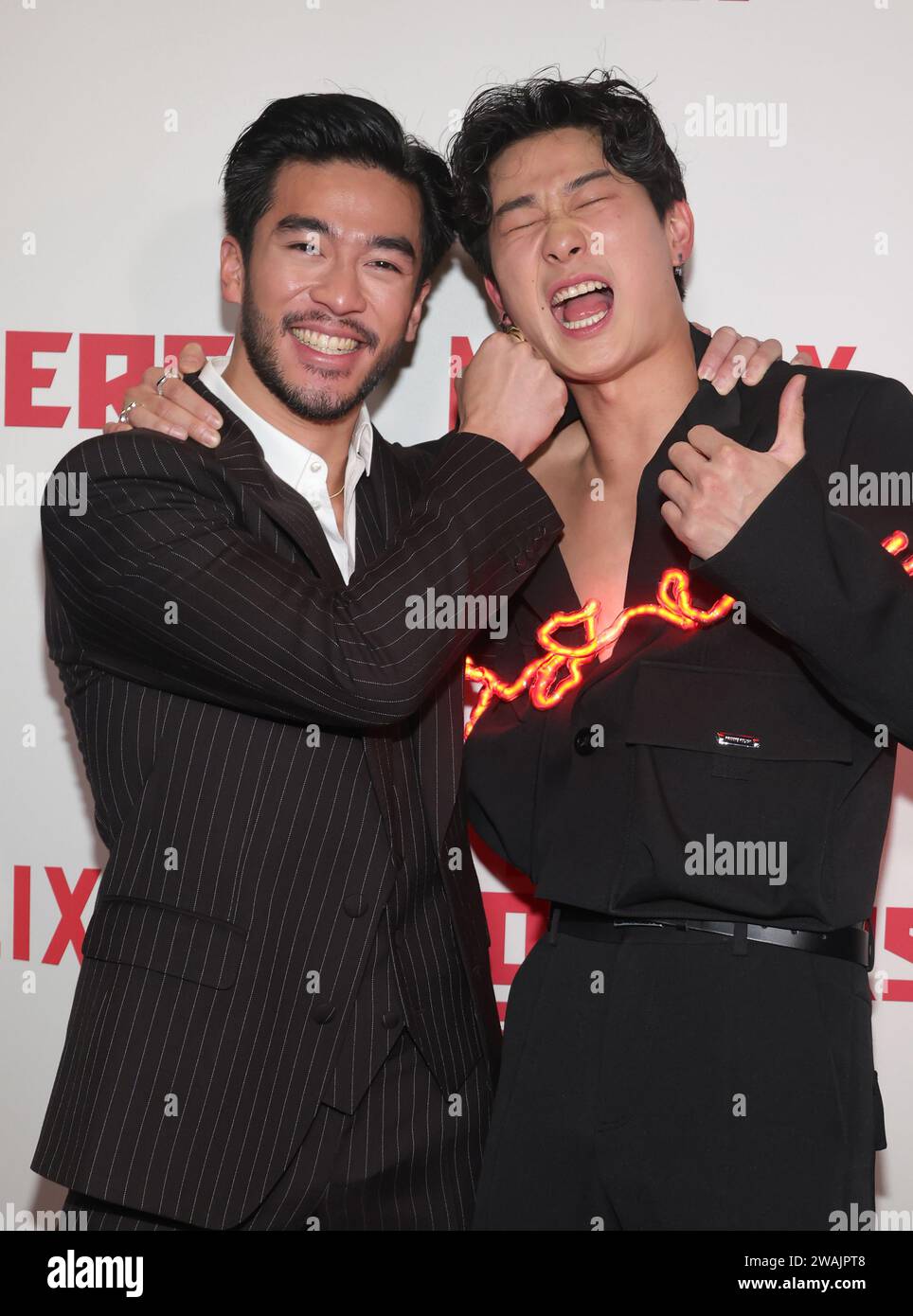 Los Angeles, Ca. 4th Jan, 2024. Justin Chien, Sam Song Li at the ...