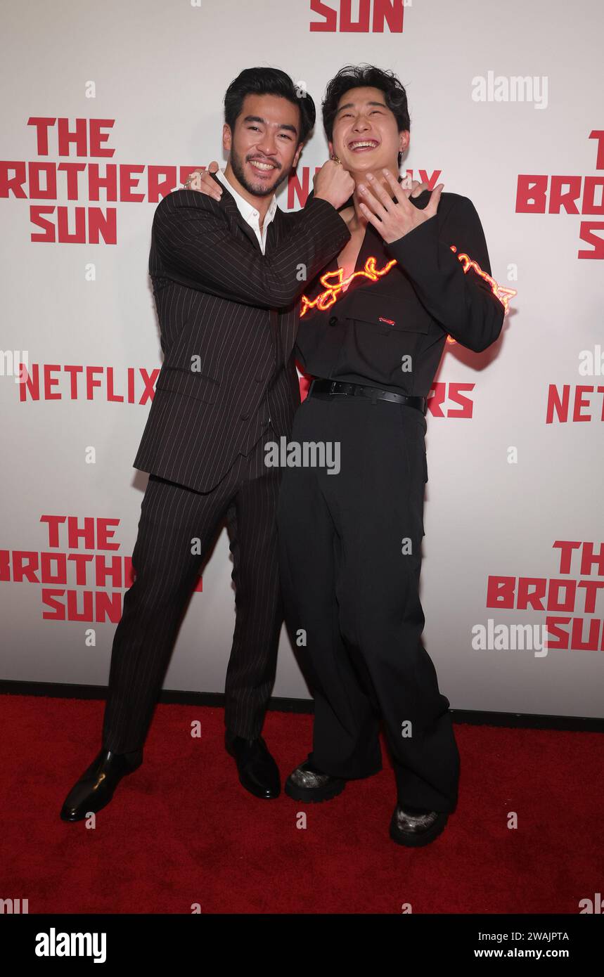 Los Angeles, Ca. 4th Jan, 2024. Justin Chien, Sam Song Li at the ...