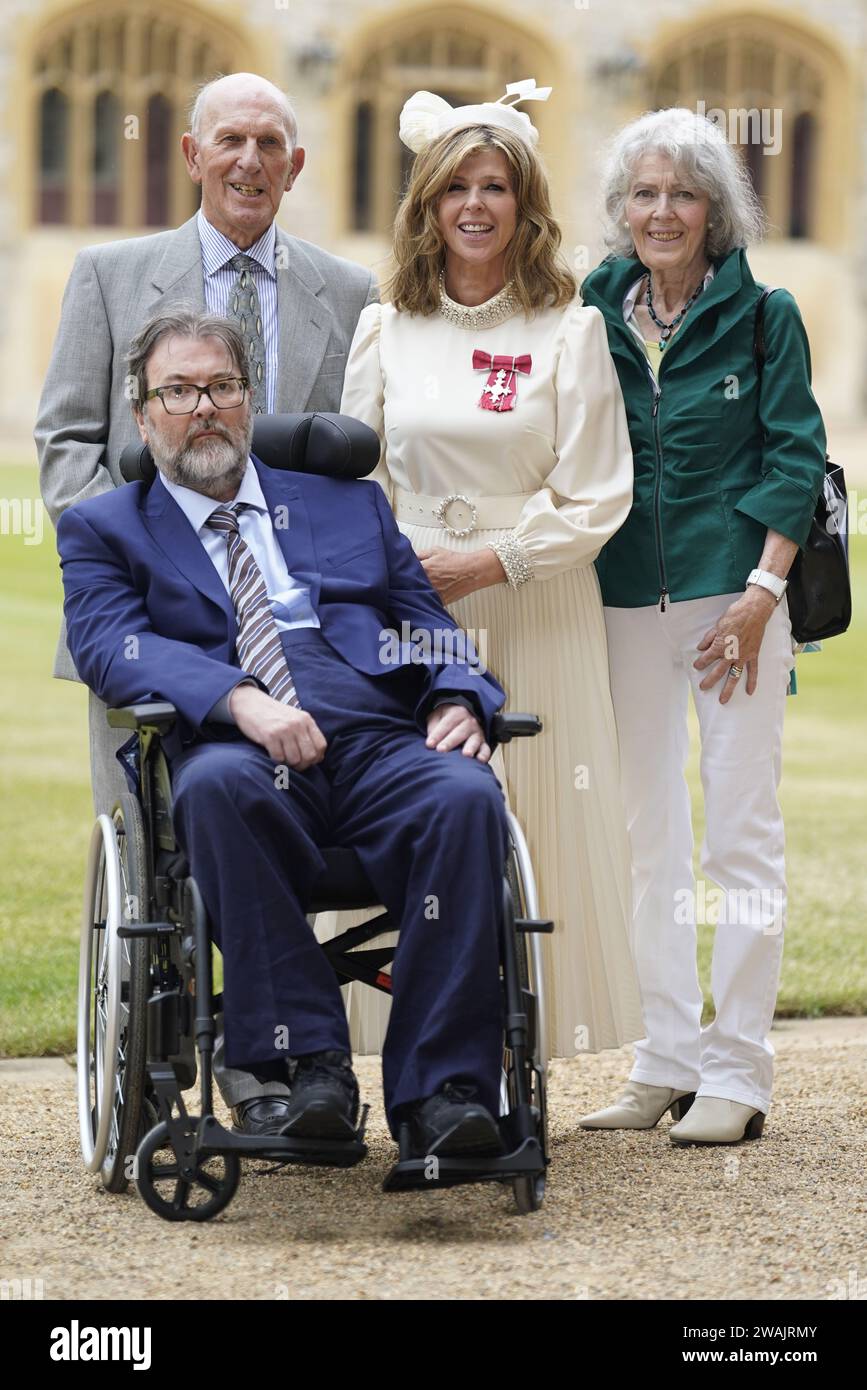 File photo dated 28/06/23 of Kate Garraway, with her husband Derek ...