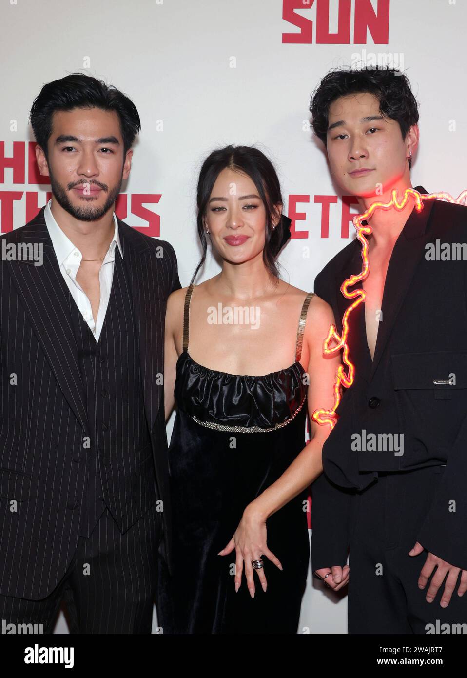 LOS ANGELES, CA - JANUARY 4: Justin Chien, Highdee Kuan, Sam Song Li at ...