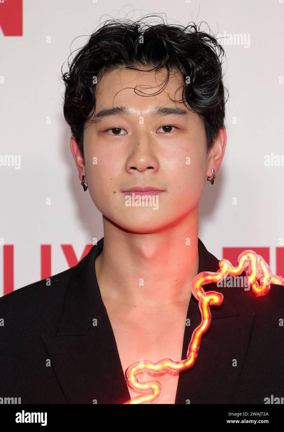 Los Angeles, Ca. 4th Jan, 2024. Sam Song Li at the Netflix Premiere Of ...