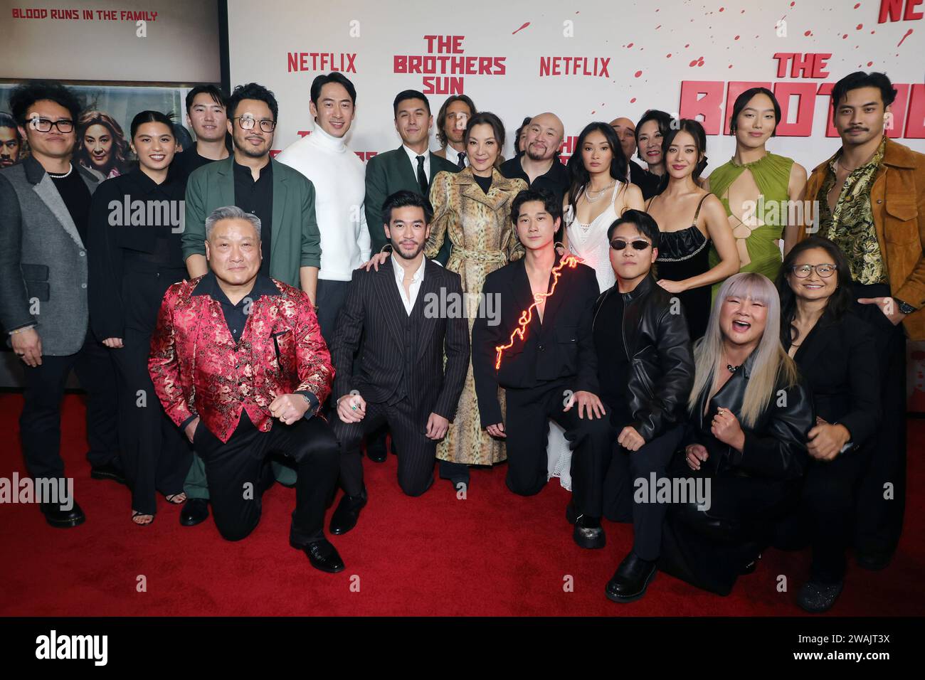 LOS ANGELES, CA - JANUARY 4: Cast at the Netflix Premiere Of The ...
