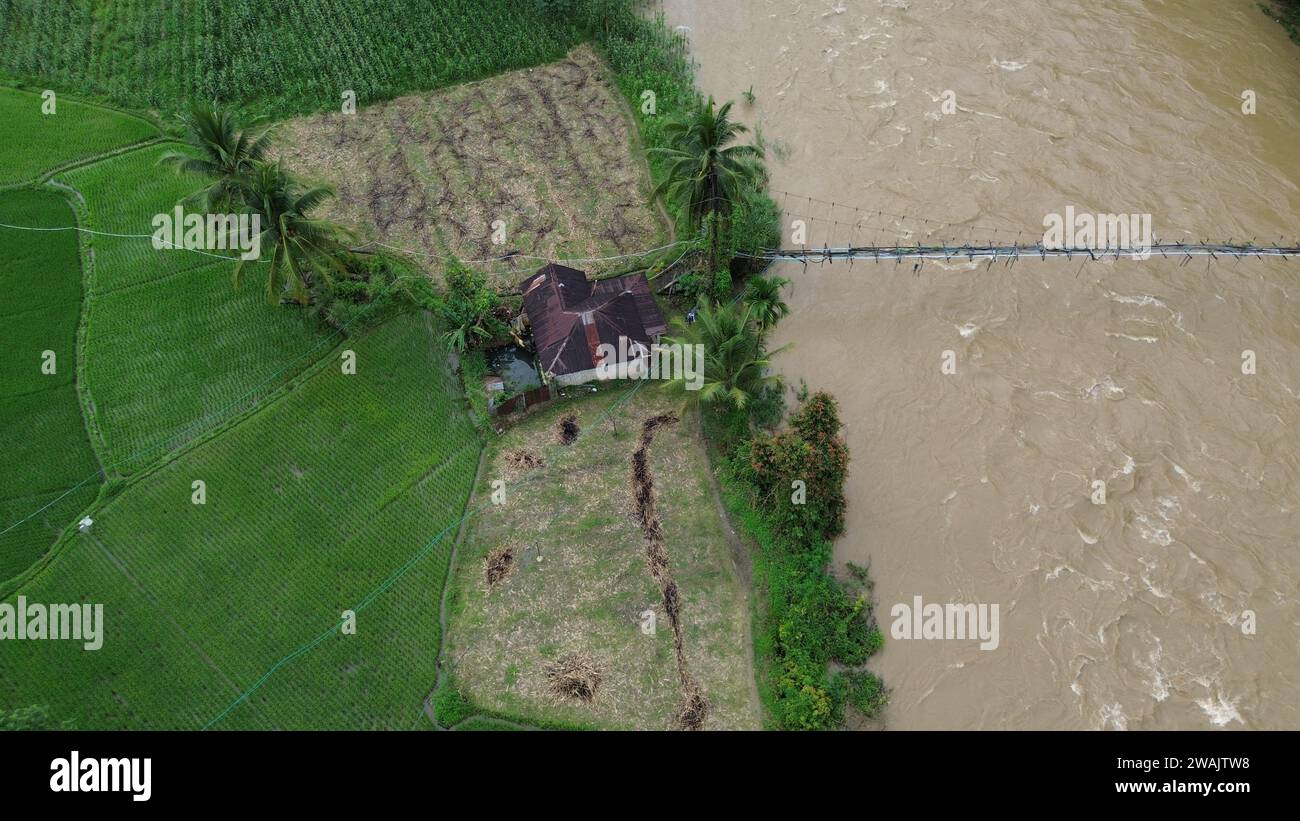 Graceful dance of water seen from above: Aerial River Flow Stock Photo ...