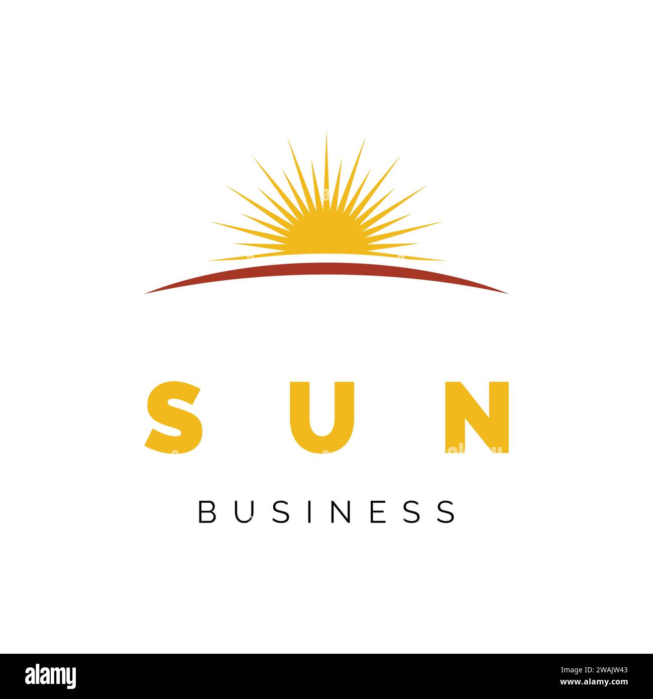 Sun Icon Logo Design Template Stock Vector Image & Art - Alamy