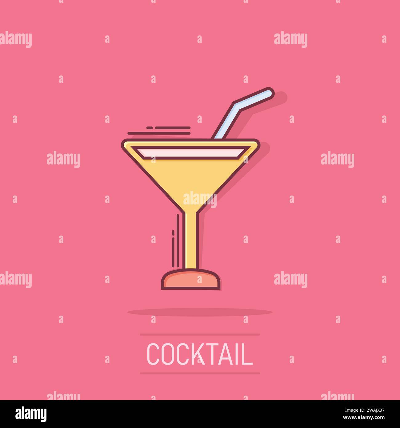 Martini splash on white Stock Vector Images - Alamy