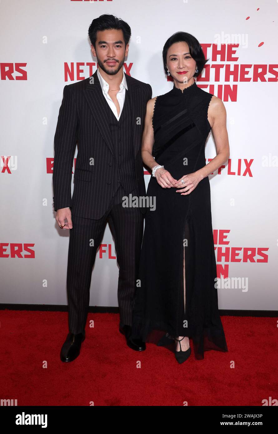 Los Angeles, Ca. 4th Jan, 2024. Justin Chien, Virginia Hu Chien at the ...