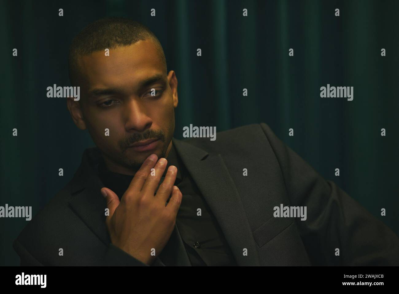 Brooding male hi-res stock photography and images - Alamy