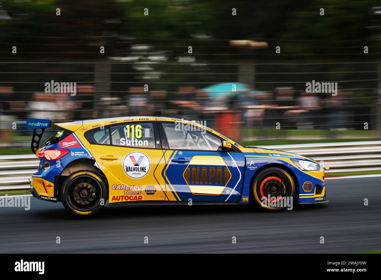 Ash Sutton Leads Rory Butcher at 2023 BTCC Brands Hatch Finale, Kent ...