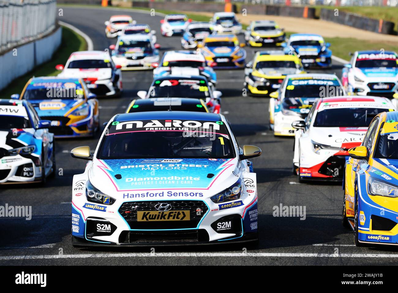 Tom Ingram's Hyundai i30N in the BTCC 2023 Grid at Brands Hatch, Kent ...