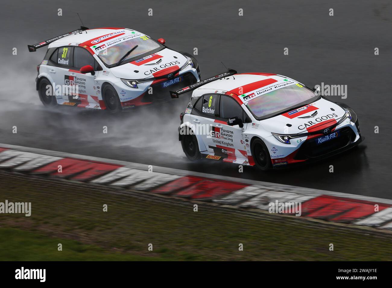 Two Toyota Gazoo Racing Toyota Race Cars of Rory Butcher and Ricky ...