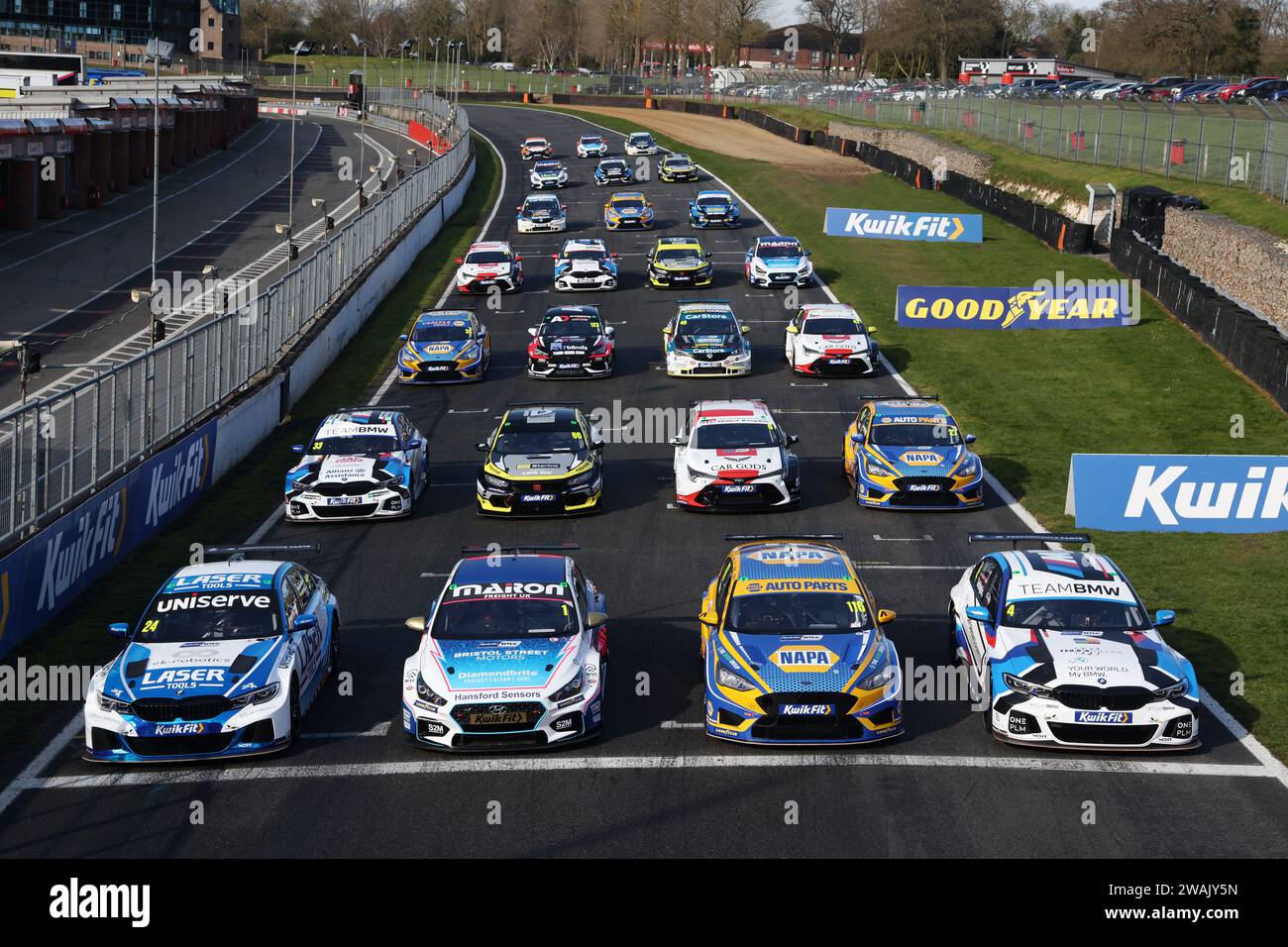 2023 BTCC Grid at Brands Hatch, Kent Stock Photo - Alamy