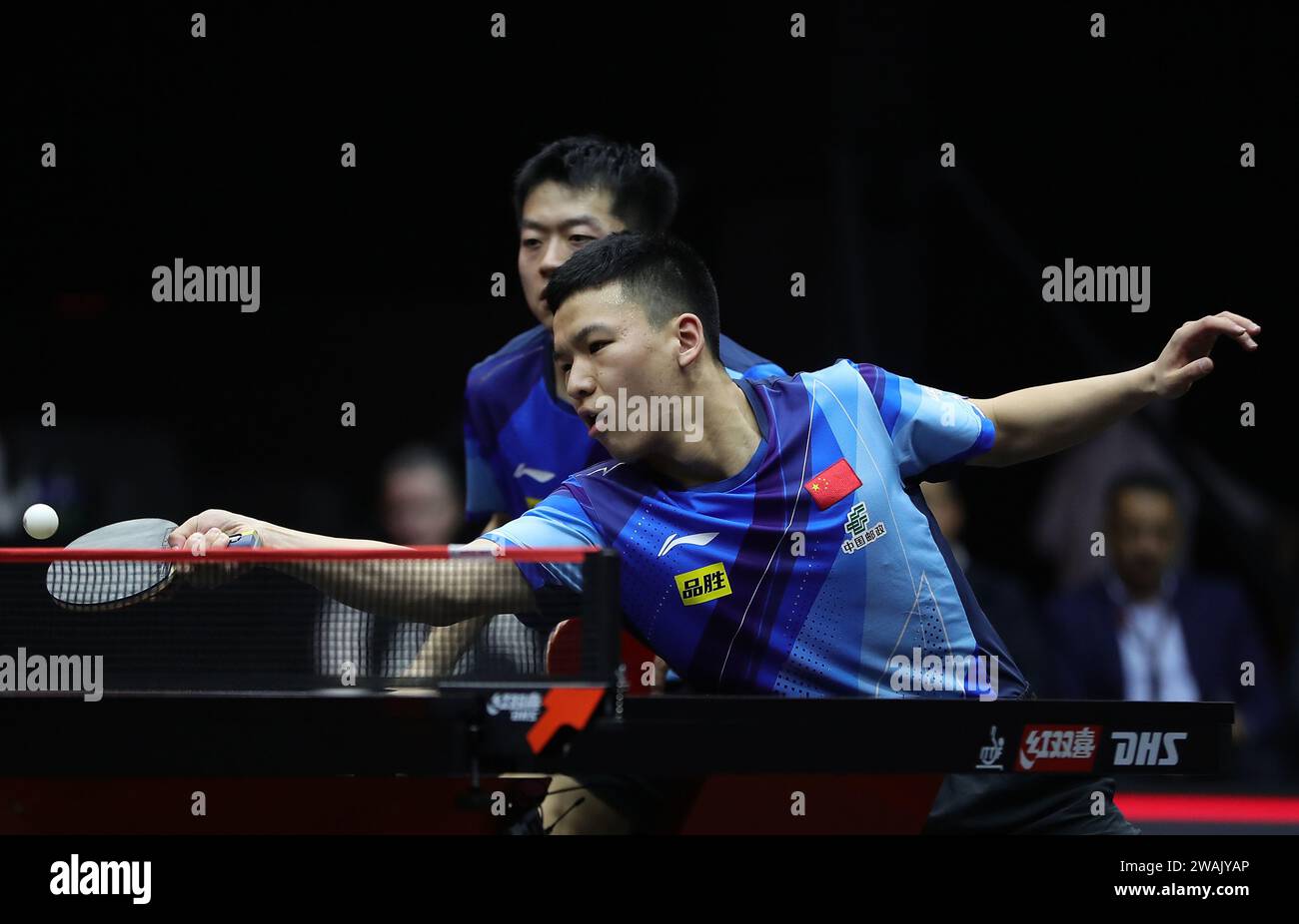 Doha, Qatar. 5th Jan, 2024. Yuan Licen/Xiang Peng (front) of China ...