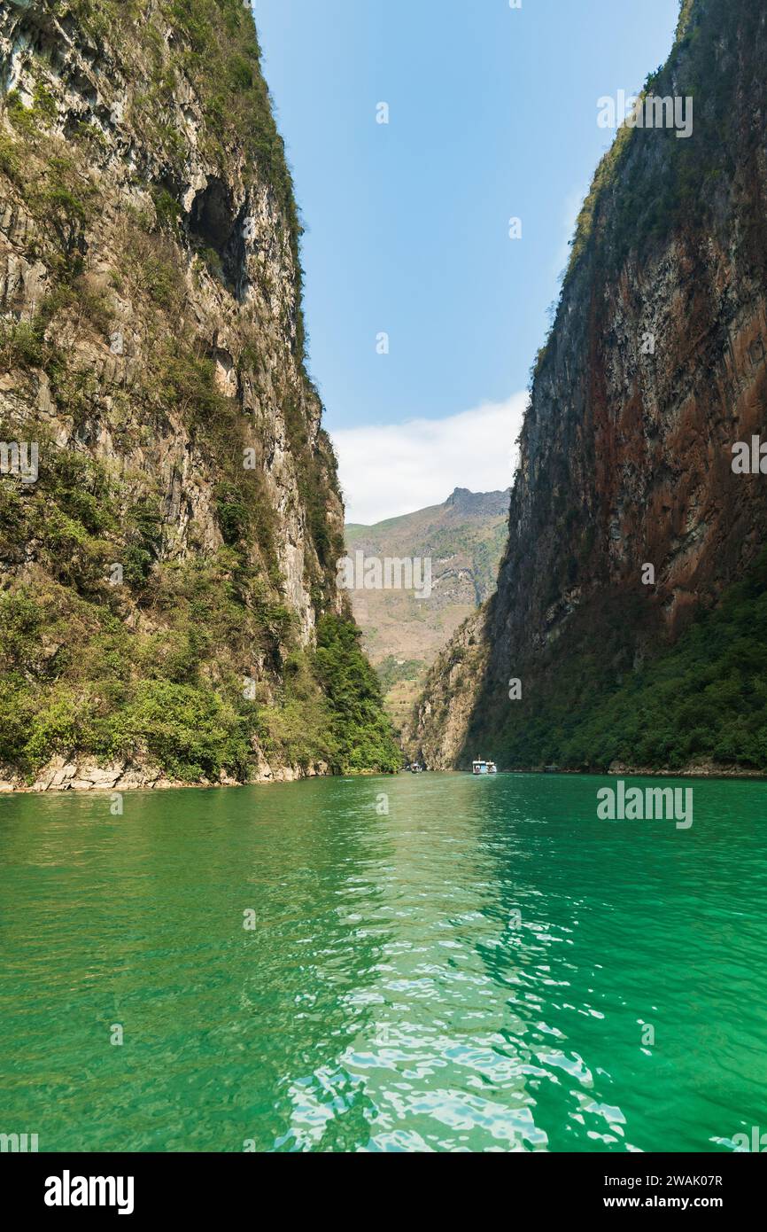 Ha Giang landscape with Nho Que river between mountains in Ha Giang ...