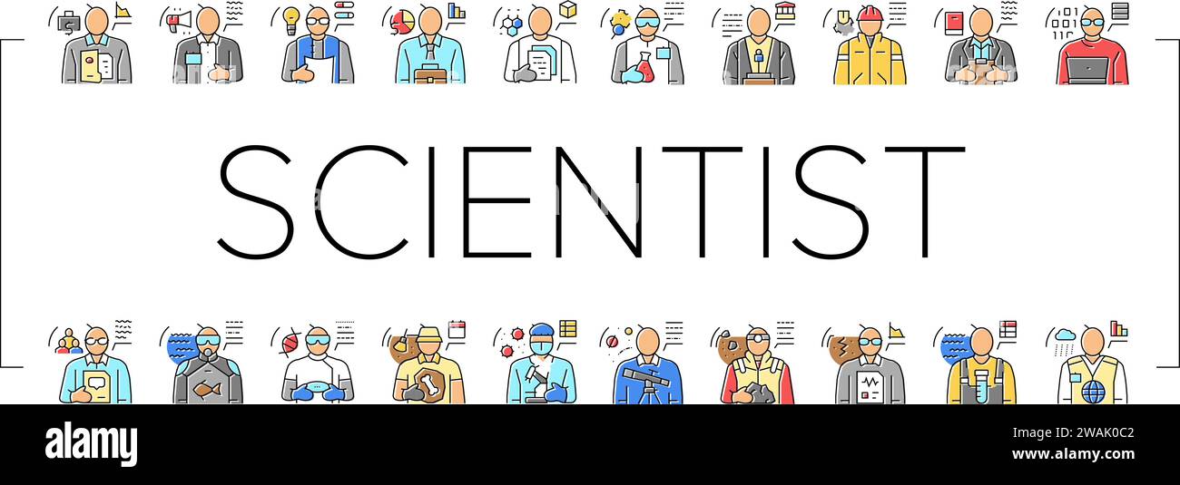 scientist laboratory lab science icons set vector Stock Vector Image ... scientist laboratory lab science icons set vector Stock Vector Image ...