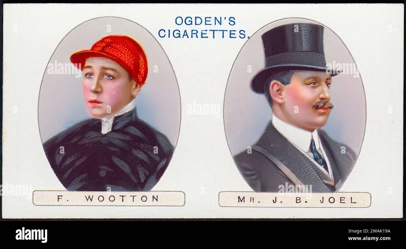 Mr J.B.Joel Jockey Frank Wooton - Vintage Cigarette Card Illustration ...