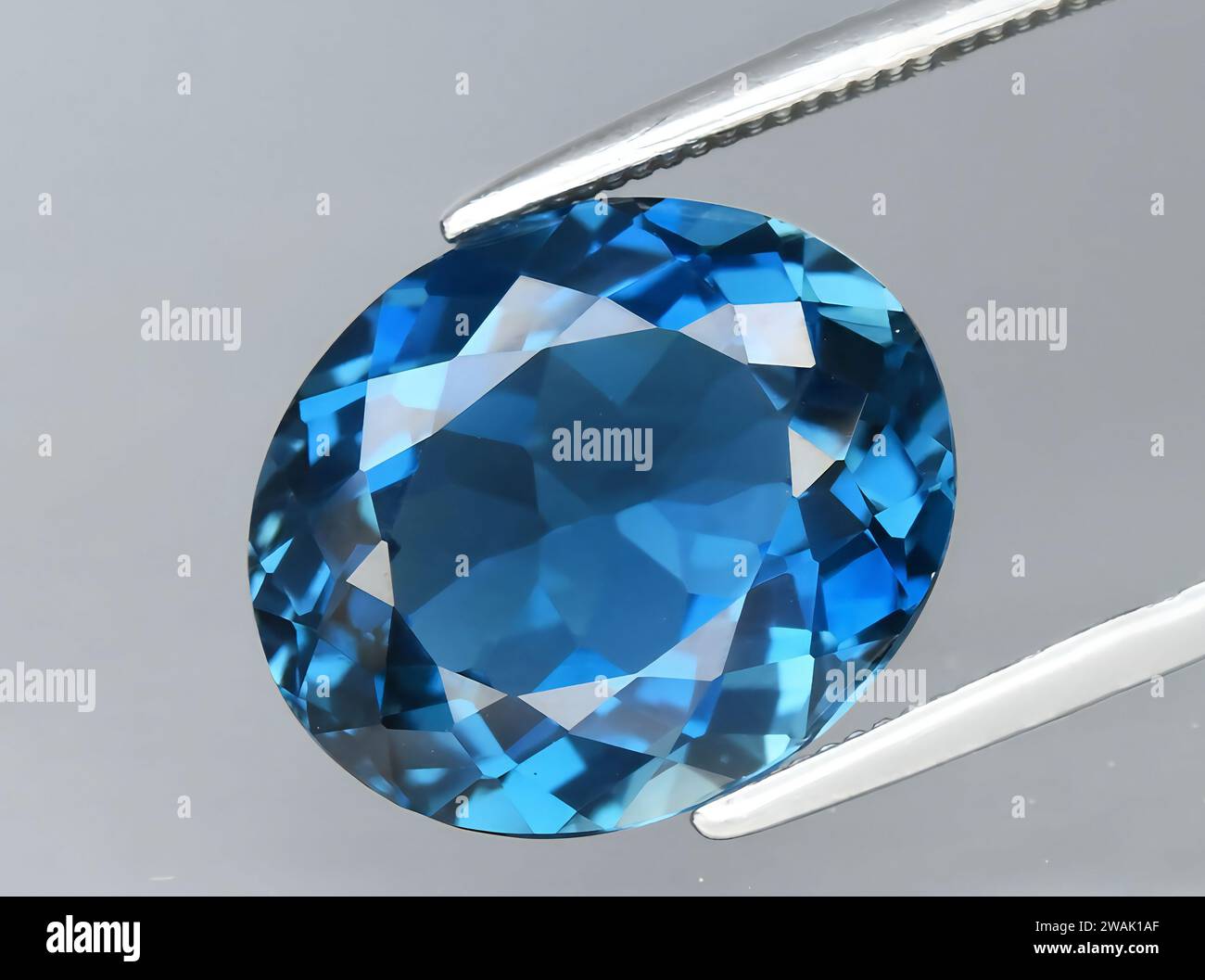 Natural emerald cut blue topaz hi-res stock photography and images - Alamy