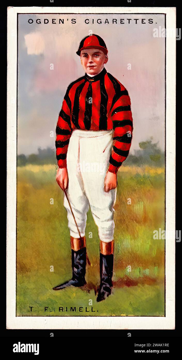 T.F.Rimell - Vintage Cigarette Card Illustration, Horse Racing Stock ...