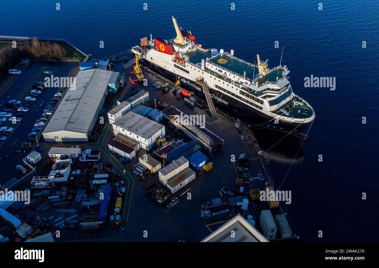 The Caledonian Macbrayne ferry MV Glen Sannox under construction at ...